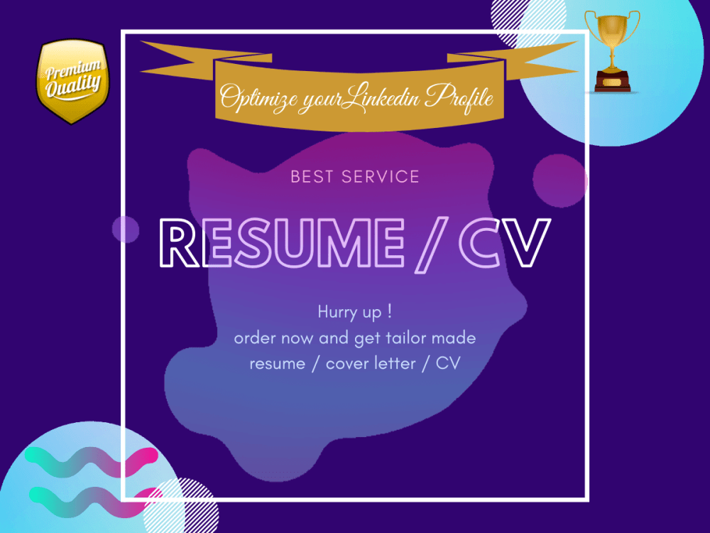 A Professional Resume Design and Optimized LinkedIn | Upwork