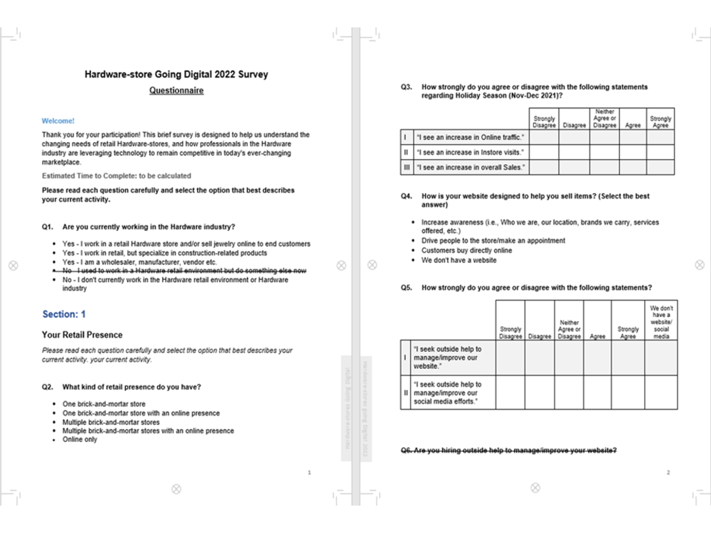 A SURVEY DESIGN and SURVEY PROGRAMMING on SurveyMonkey or Qualtrics ...