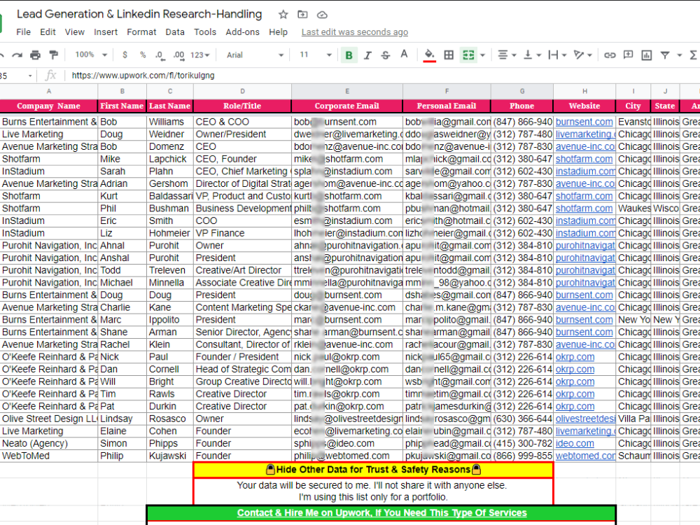 Perfect data entry, web research and copy paste services | Upwork