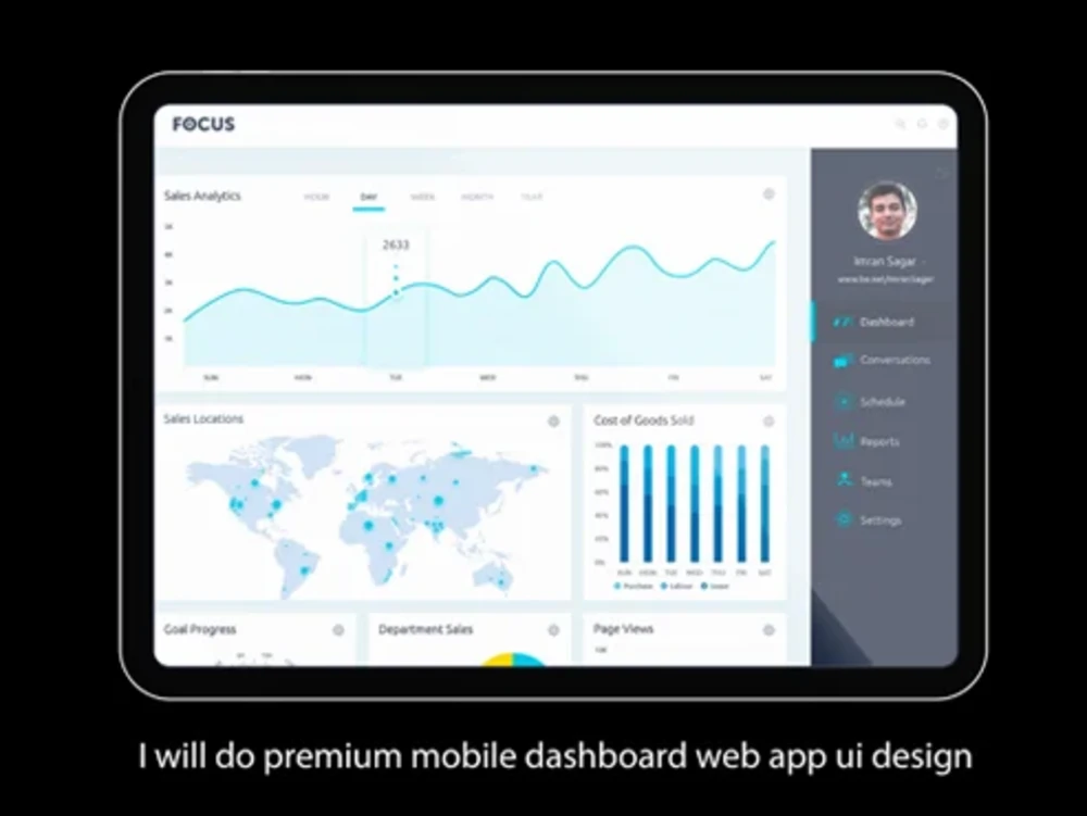 Premium dashboard web app ui design | Upwork