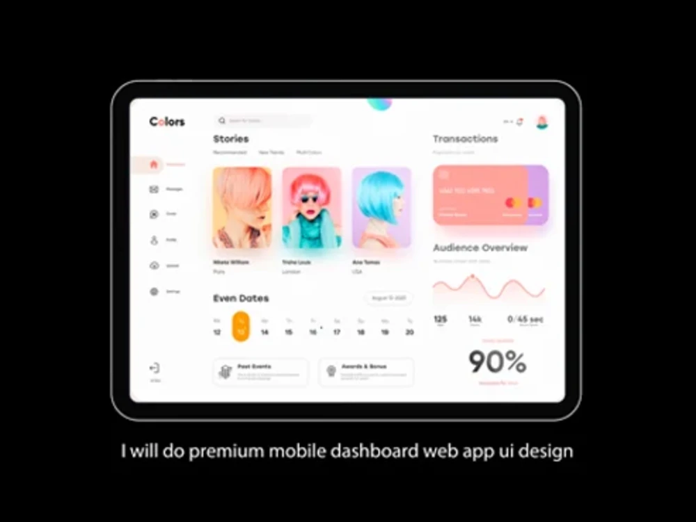 Premium dashboard web app ui design | Upwork