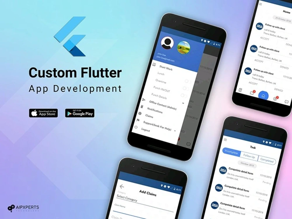 Custom Flutter Mobile App Designing and Development for your business ...