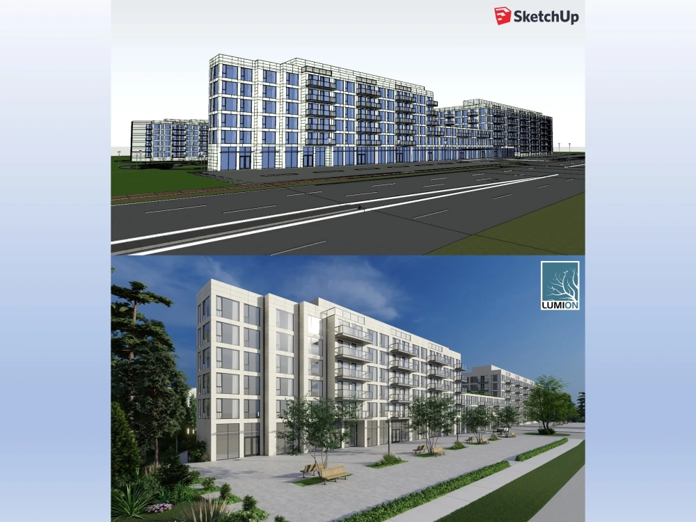 A detailed 3D Sketchup model for architecture | Upwork