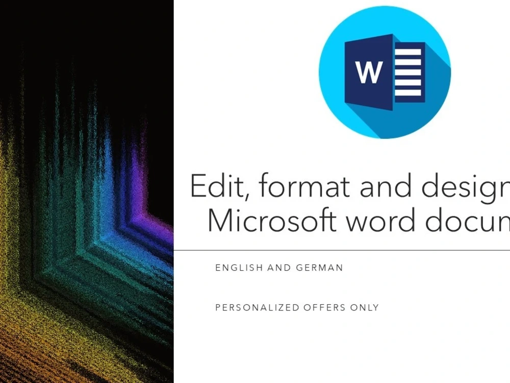 Professionally edited, formated and designed microsoft word document ...