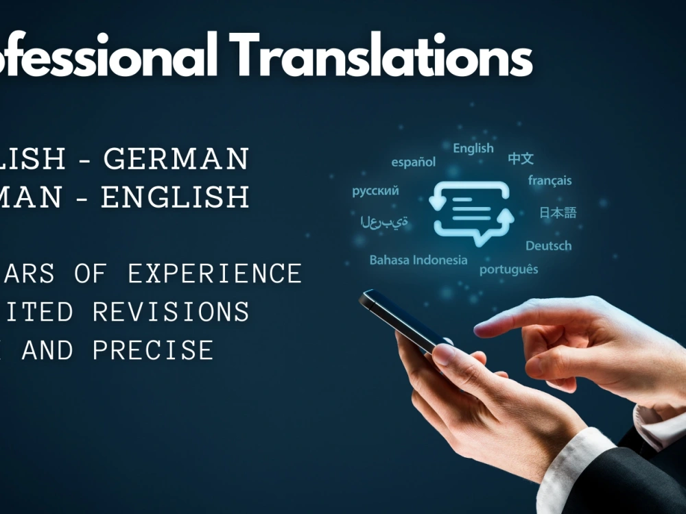 A quality and natural-sounding English - German translation | Upwork