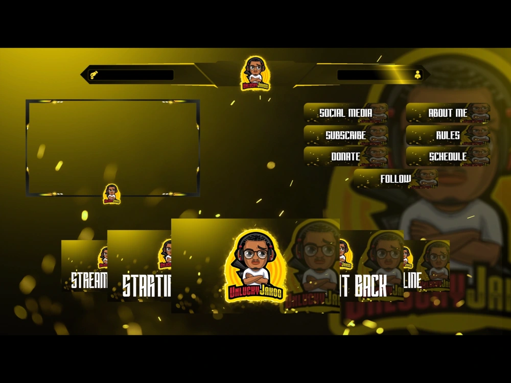 Amazing animated twitch overlay | Upwork