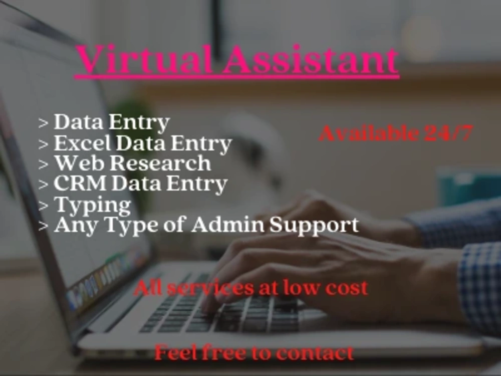 Fast and accurate all type of data entry, virtual assistant, excel ...