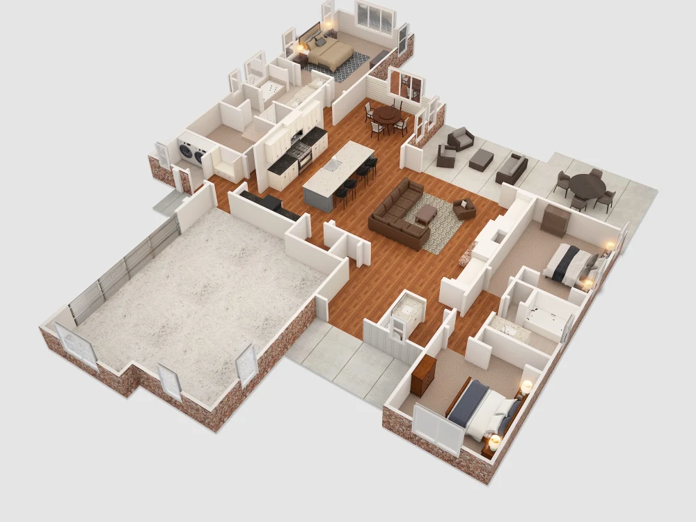 High Quality Architectural 3D Floor Plan Modeling & Rendering | Upwork