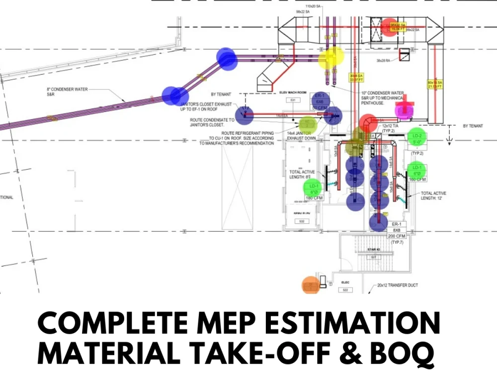 Complete MEP estimation & material takeoff in PlanSwift | Upwork