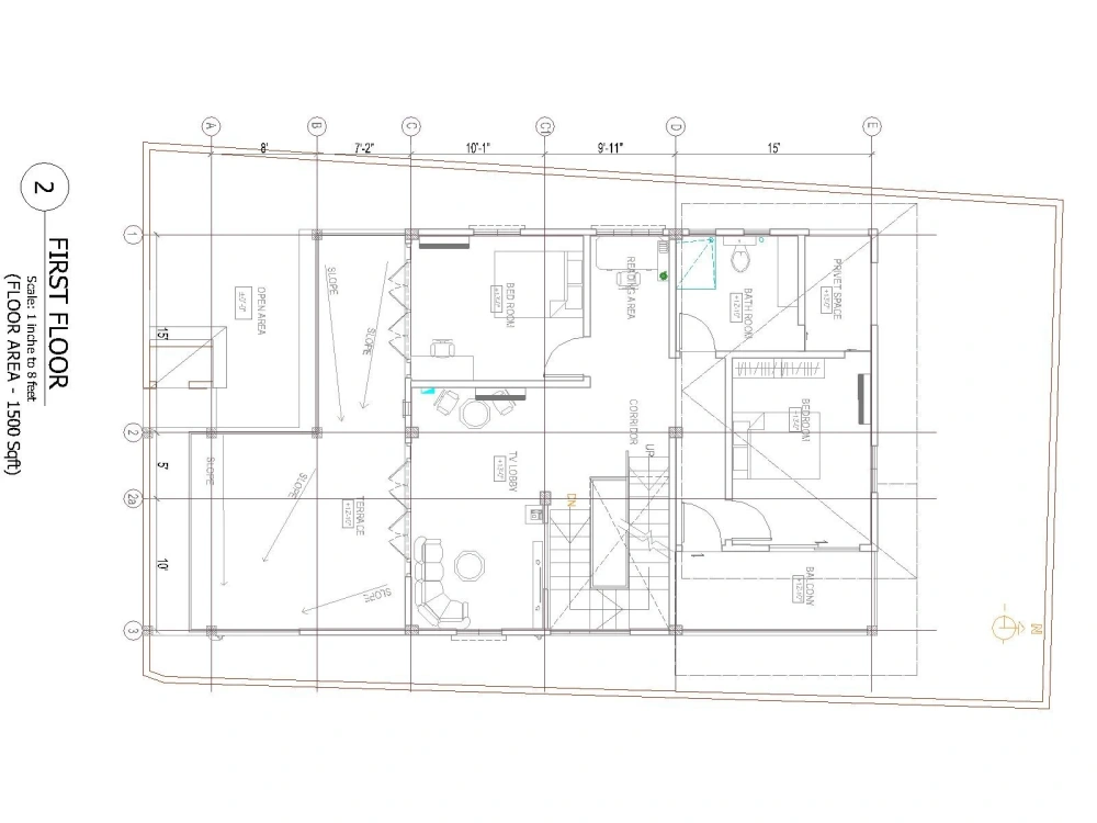 Floor plan drawing in AutoCAD | Upwork