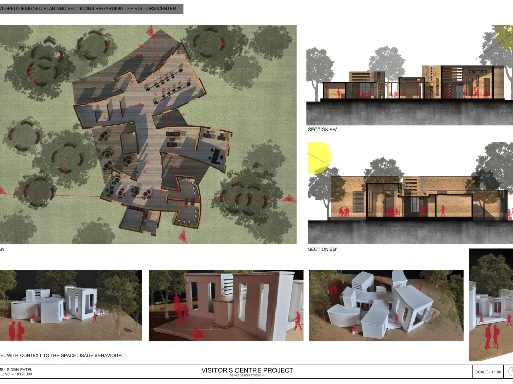 A good conceptually developed visitors center design | Upwork