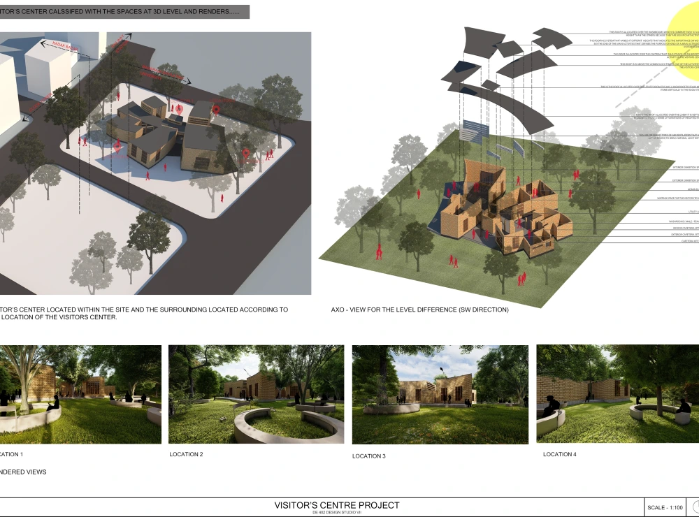A good conceptually developed visitors center design | Upwork
