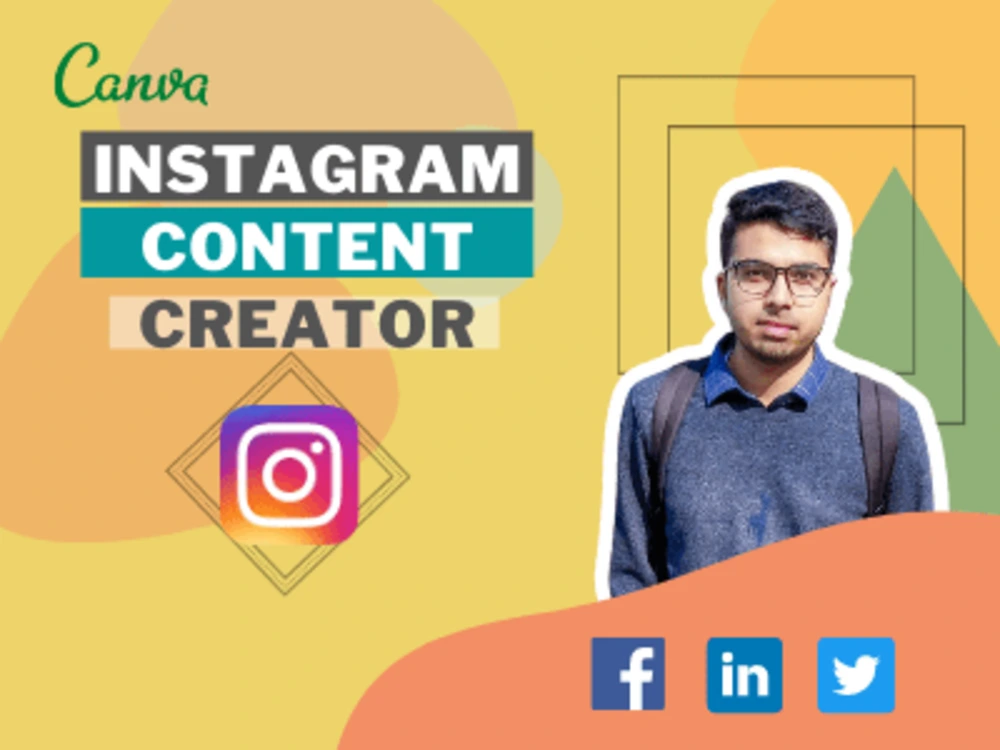A Canva Instagram posts and social media content creation | Upwork