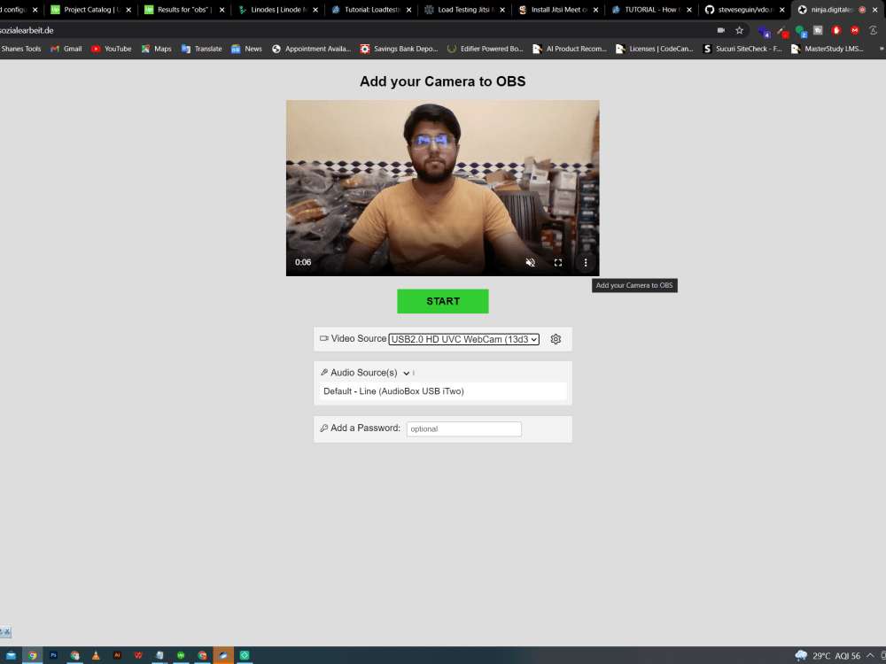 OBS Ninja or VDO Ninja installed for remote video feeds to obs studio | Upwork