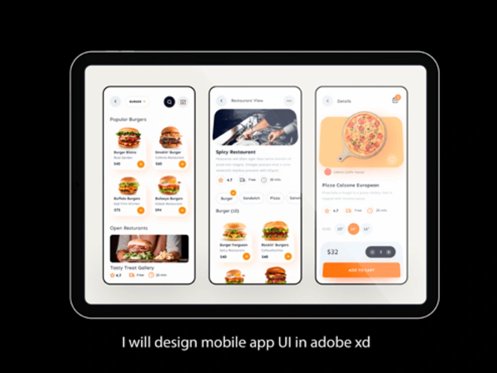 Mobile app UI in adobe xd | Upwork