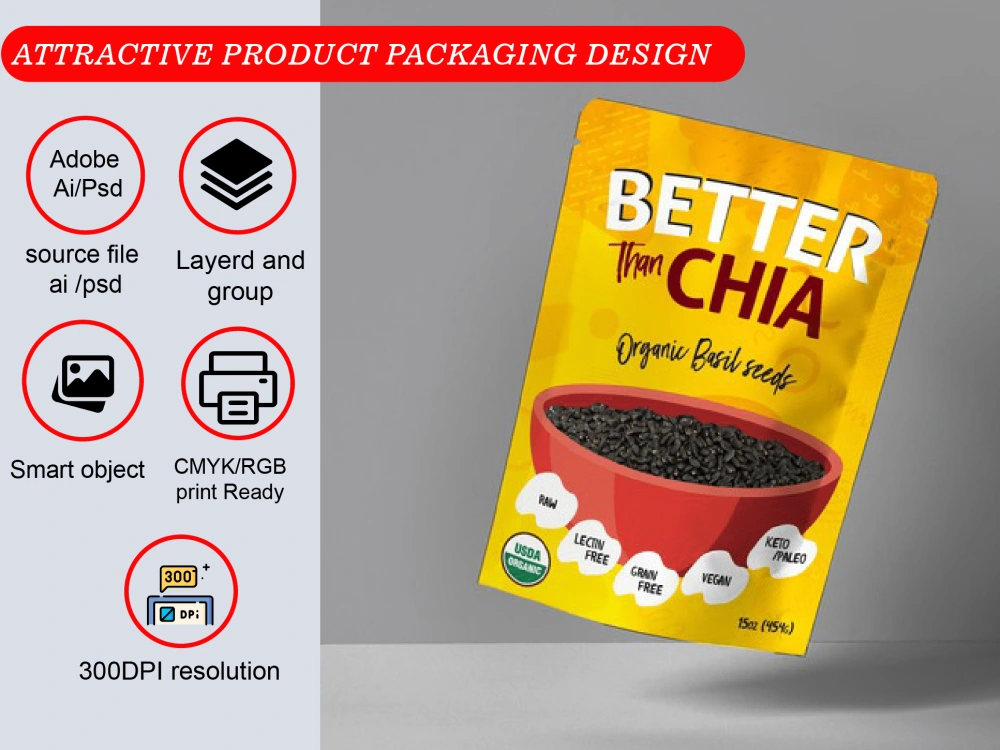 Attractive packaging design for your product. | Upwork