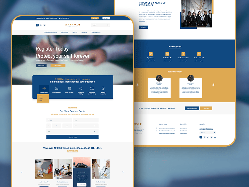 User friendly website UI UX and landing page design | Upwork