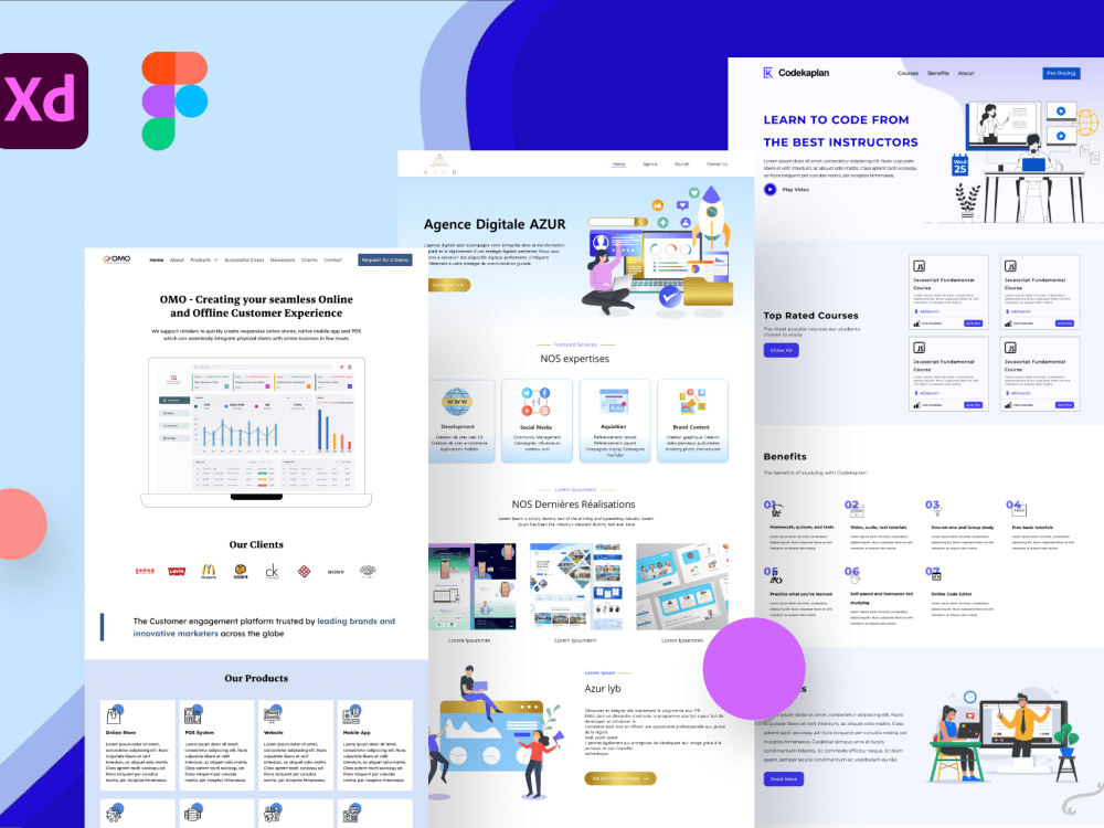 Website ui ux design and mobile app ui ux design | Upwork