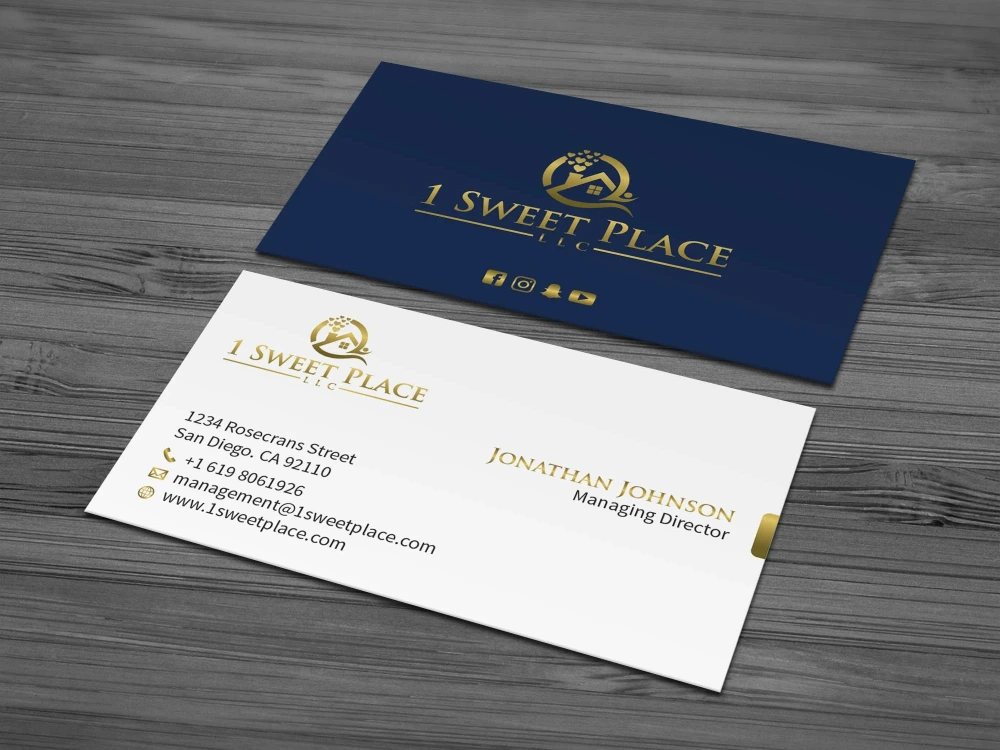 A stunning double-sided business card design that will stand out | Upwork