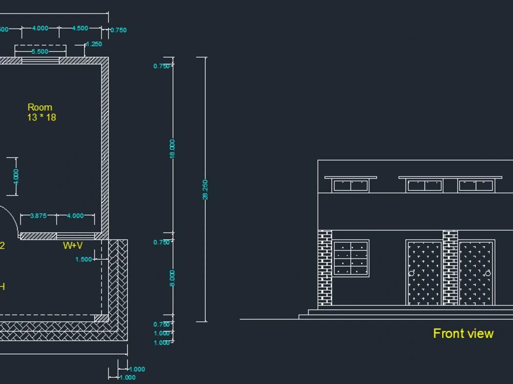 2D floor plan using autocad | Upwork