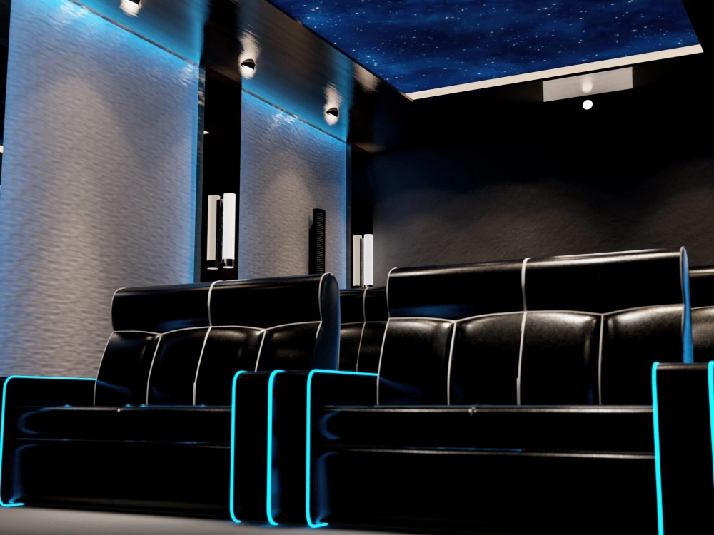 High quality theater (Cinema) room renders | Upwork
