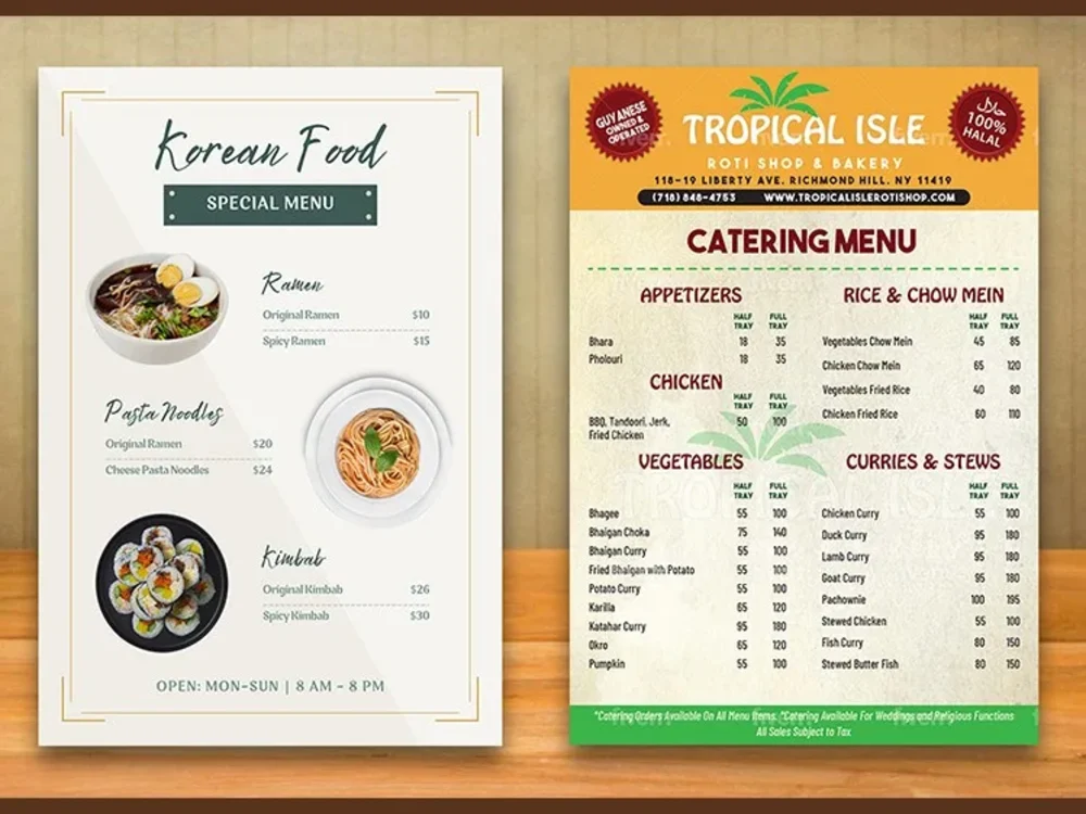 Modern and Professional Restaurant menu, Food Menu, and Food Flyer ...