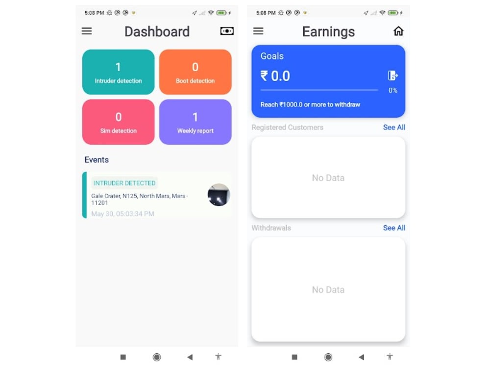 Mobile Security Android Application Upwork