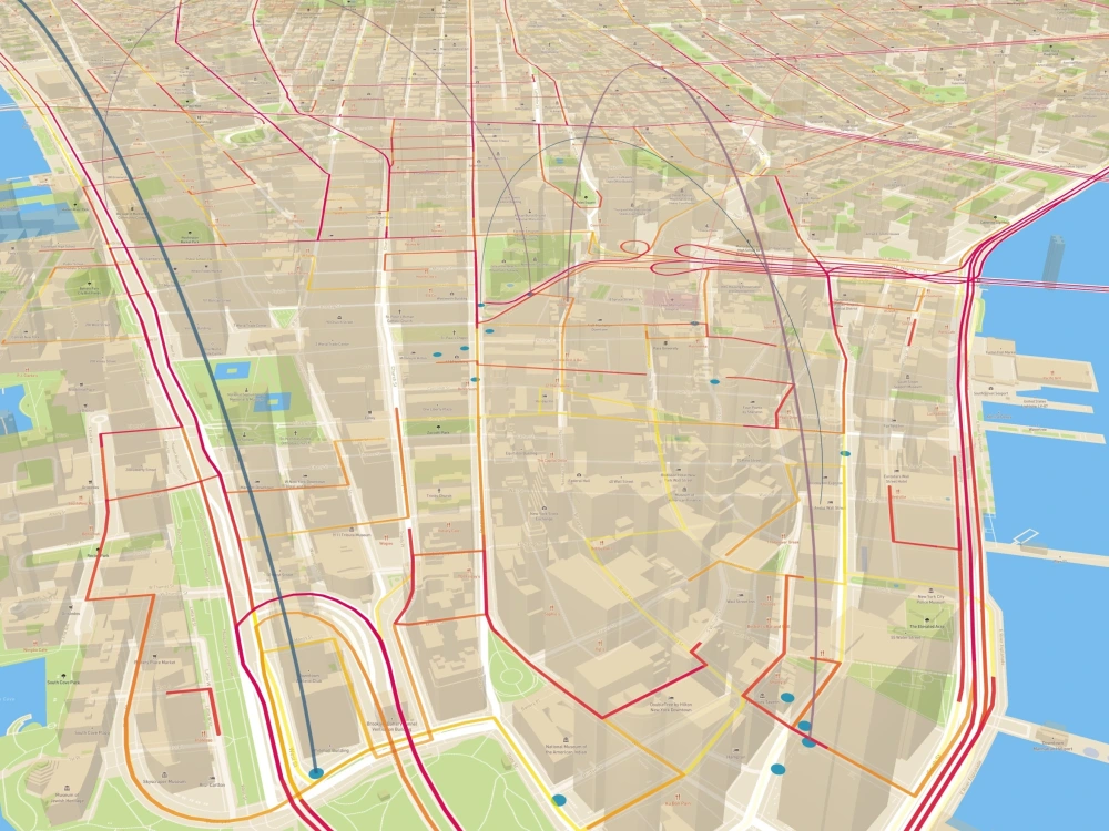 A gorgeous 3d data map ready for the web and embedding | Upwork