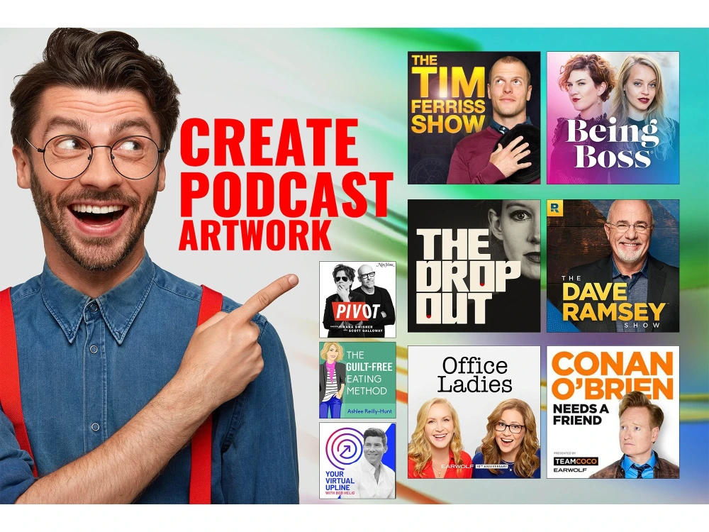 A professional podcast cover art and logo design | Upwork