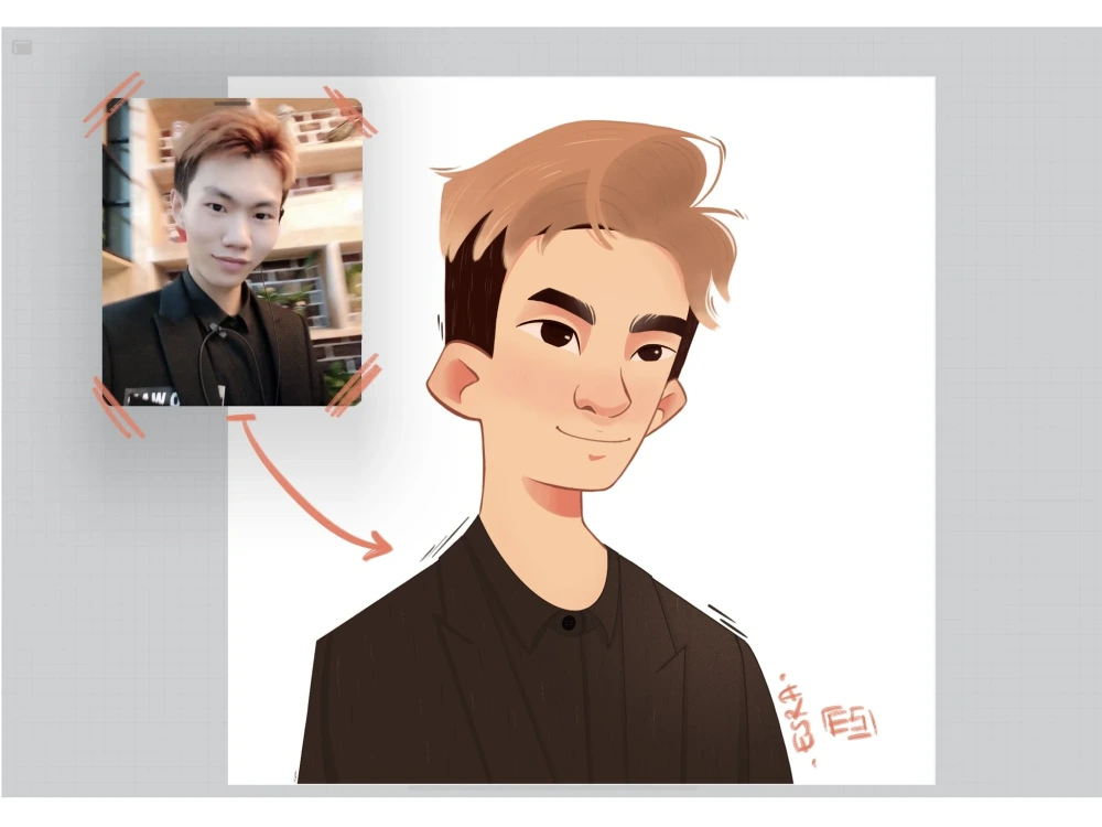 You will have your own character drawing | Upwork