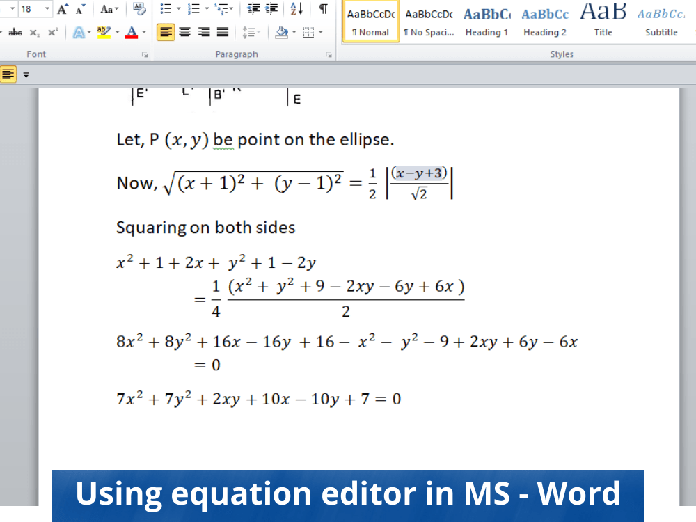 Maths, Science equation and questions in Word or MathType from ...