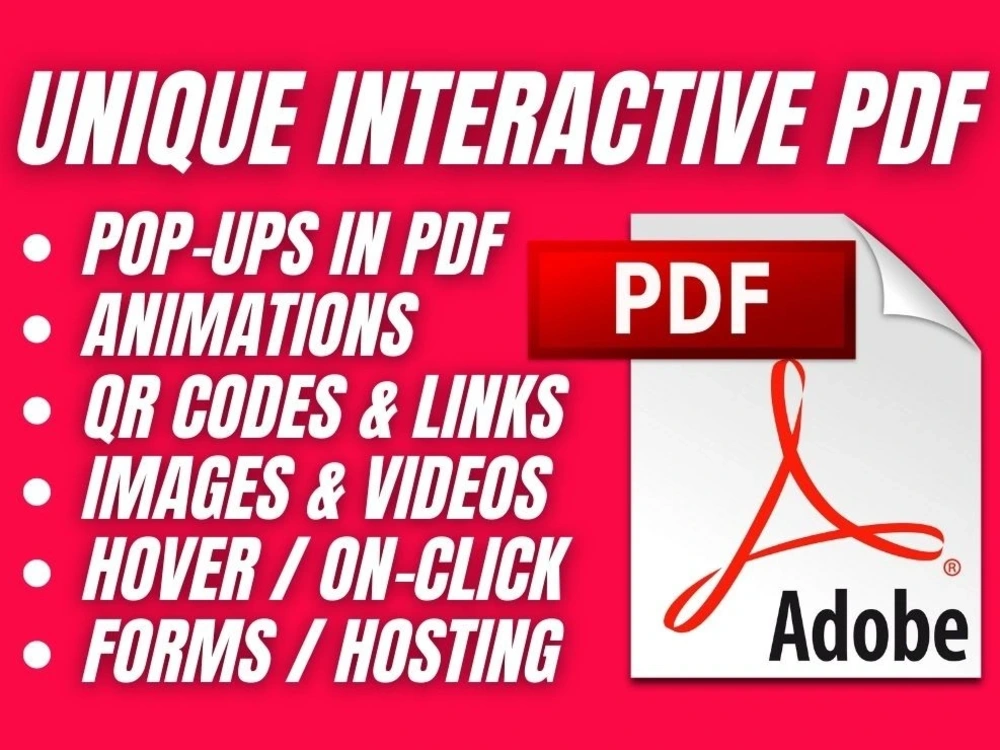 A fantastic Interactive PDF with clickable popups | Upwork
