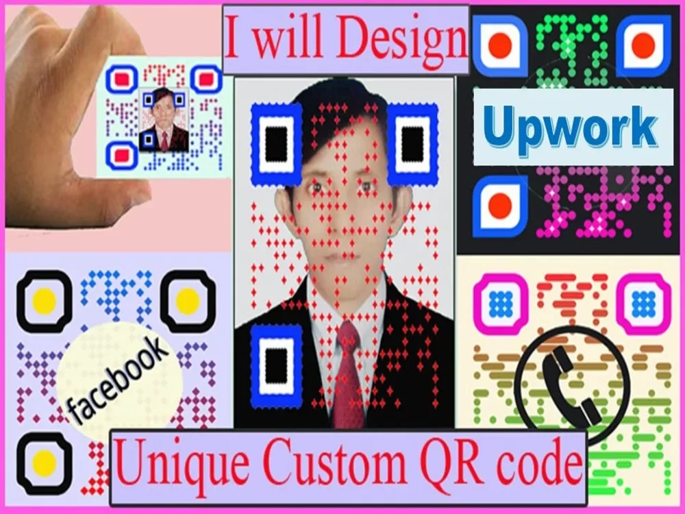 100% Unique custom QR code Design with your requirement in 24hrs | Upwork
