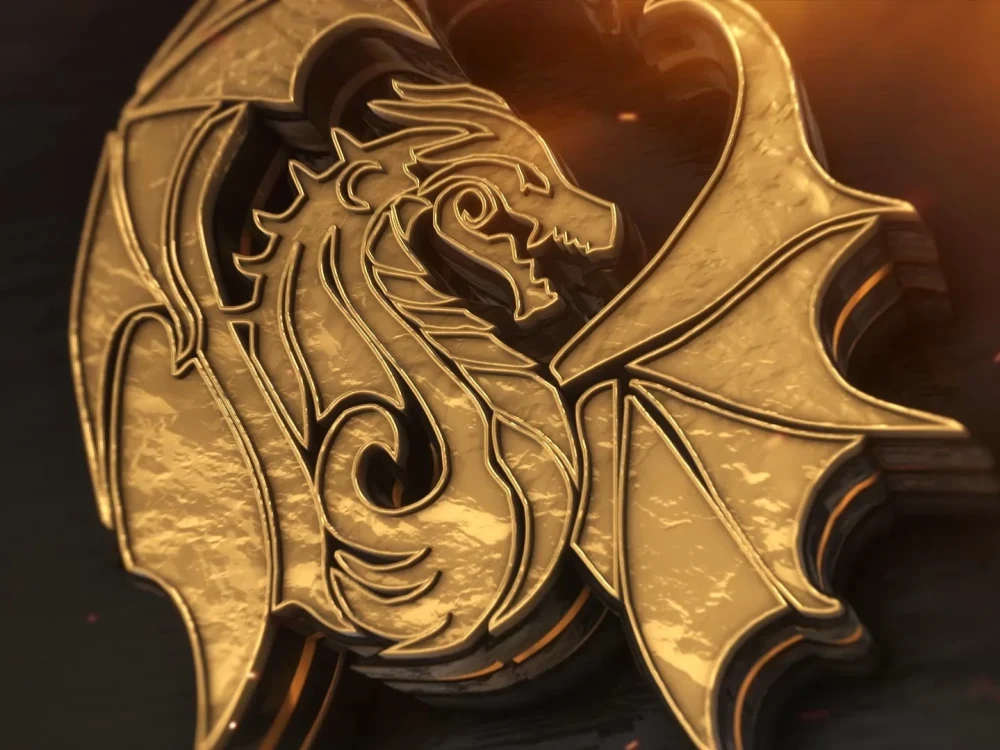 Dynamic 3d gold logo animation | Upwork