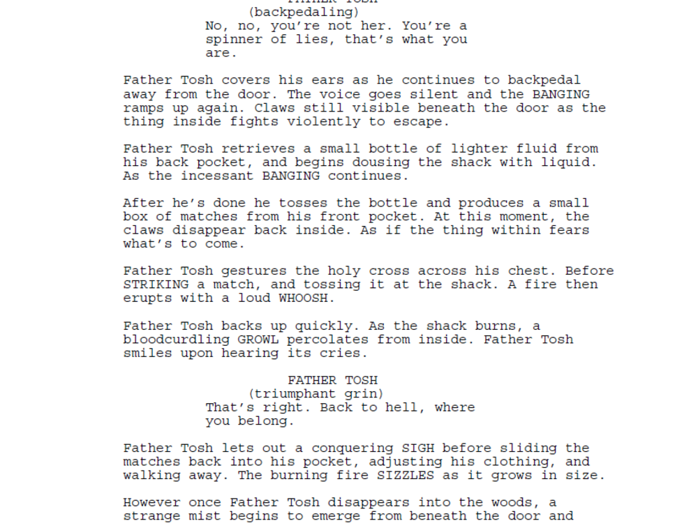 A suspenseful short or feature-length horror movie script | Upwork