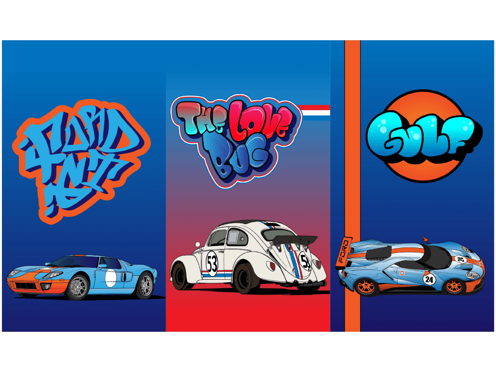 A vector cartoon drawing of your car with graffiti | Upwork