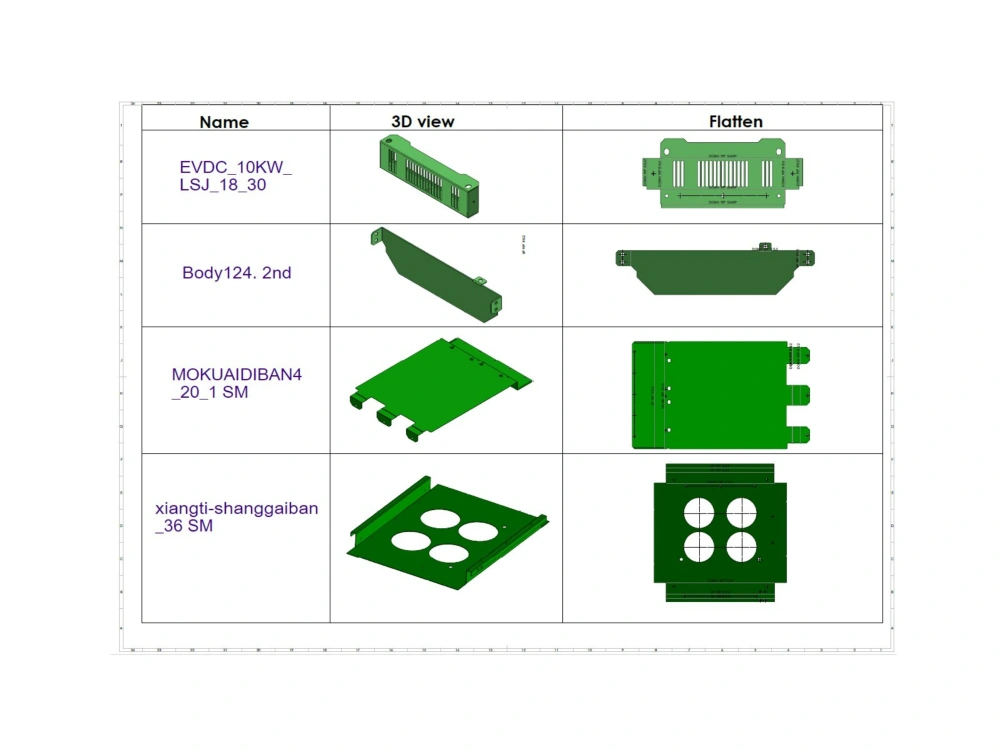 Sheet metal design including weldment, technical drawing file. | Upwork