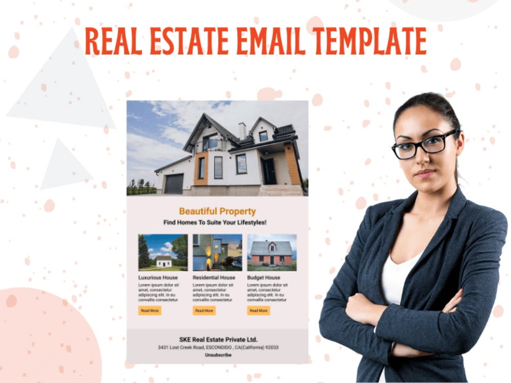 Real estate html responsive email template | Upwork
