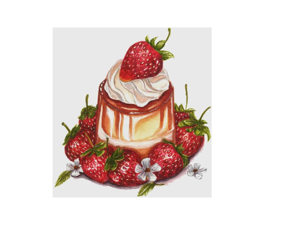 A detailed hand painted watercolor food illustration | Upwork