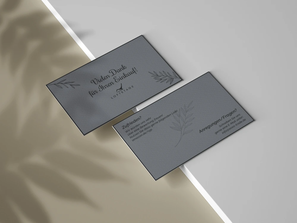 Design professional amazon thank you card, product insert card | Upwork