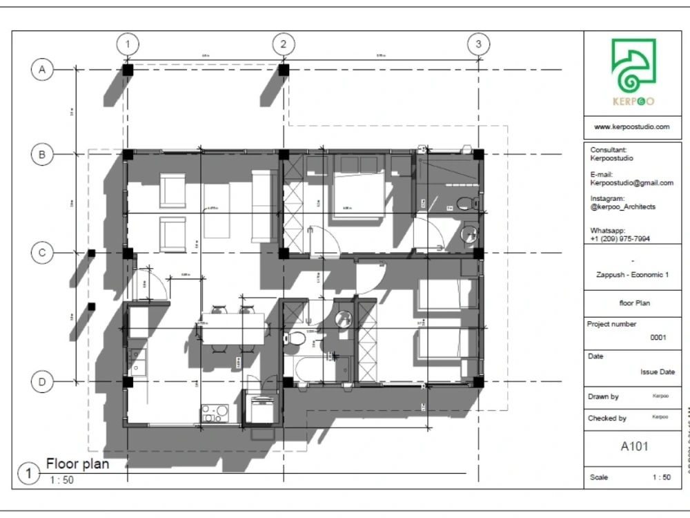 Architectural floor plans , elevations, sections | Upwork