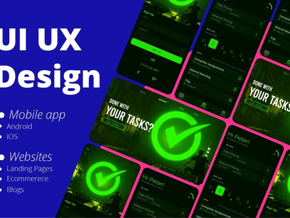 Modern and clean UI UX design for website or app | Upwork