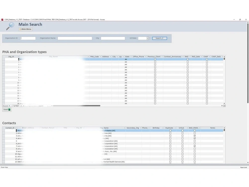 A custom designed and optimised access database | Upwork