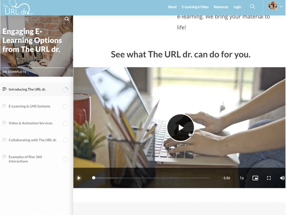 A 20-30 Minute E-learning Course Designed in Articulate Rise 360 | Upwork