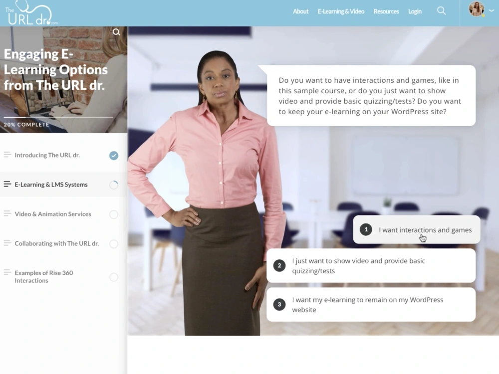 A 20-30 Minute E-learning Course Designed in Articulate Rise 360 | Upwork