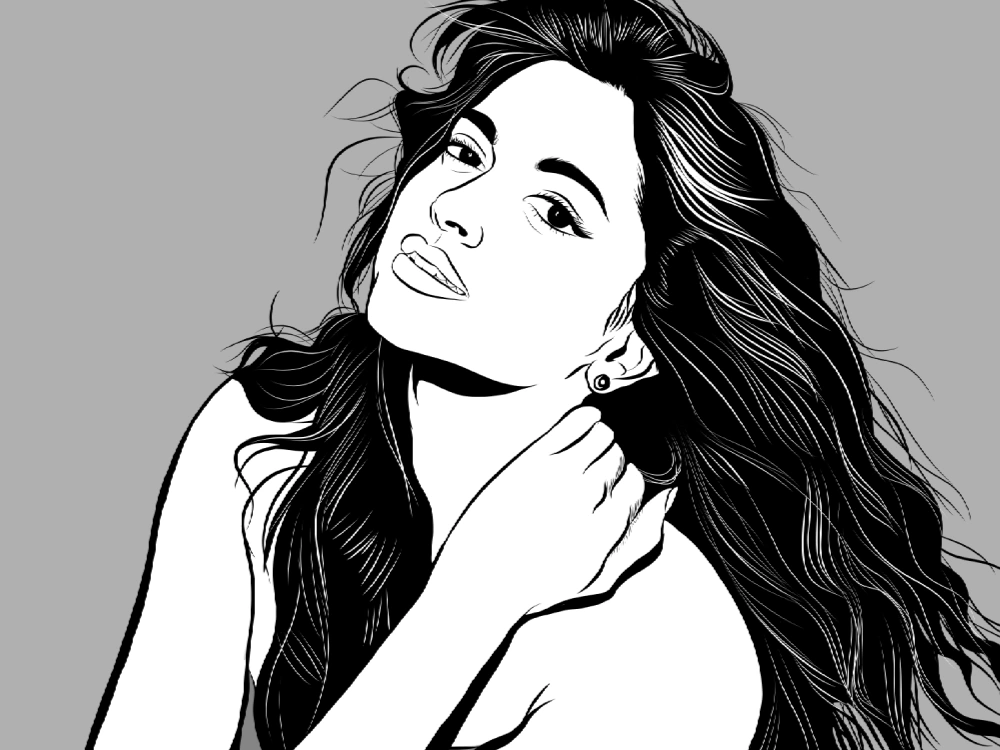 Vector line art illustration of your photo | Upwork