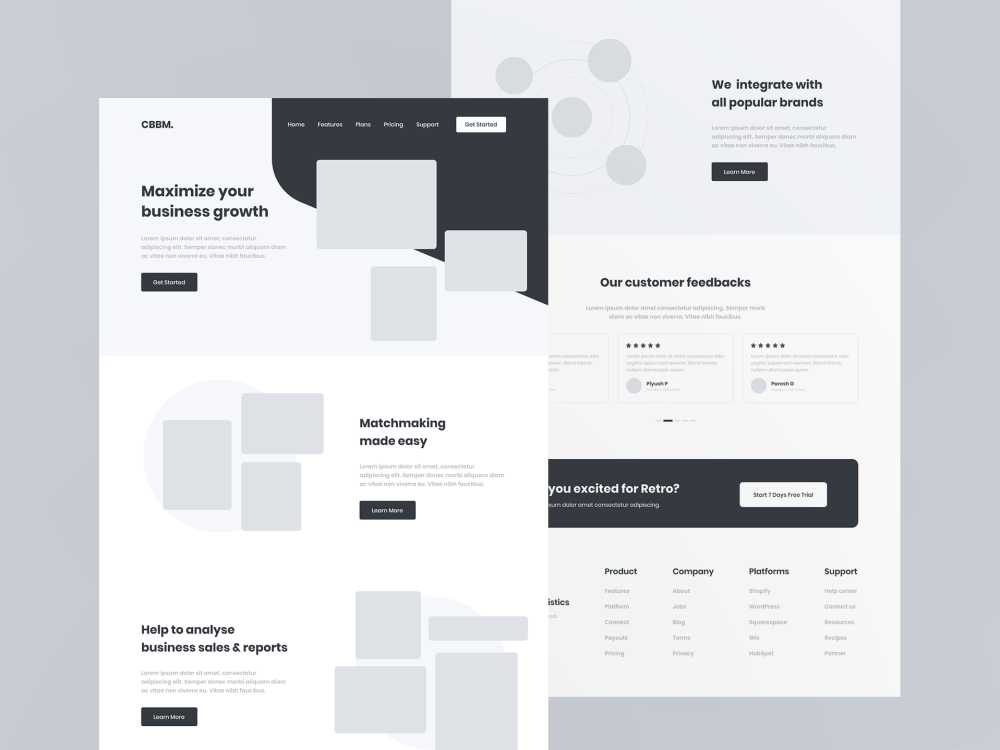 Low-fidelity Wireframes for Website and Mobile Apps | Upwork