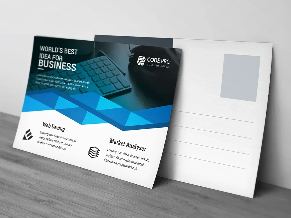 Unique eye catching postcard design | Upwork