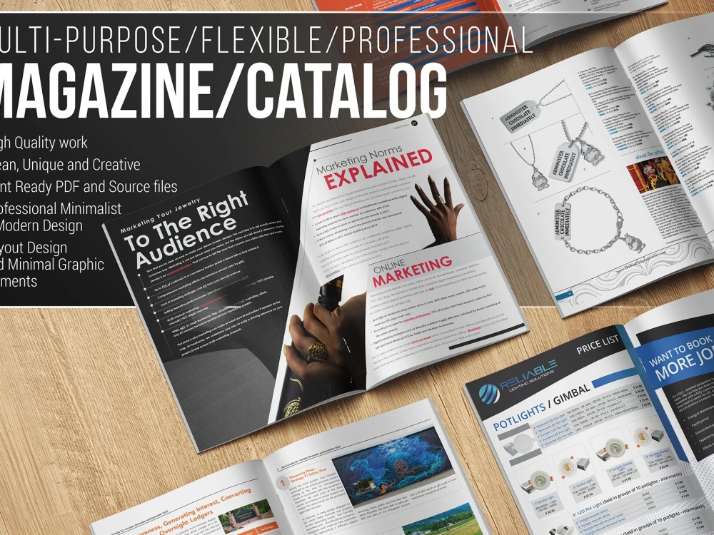 Professional magazine and catalog | Upwork