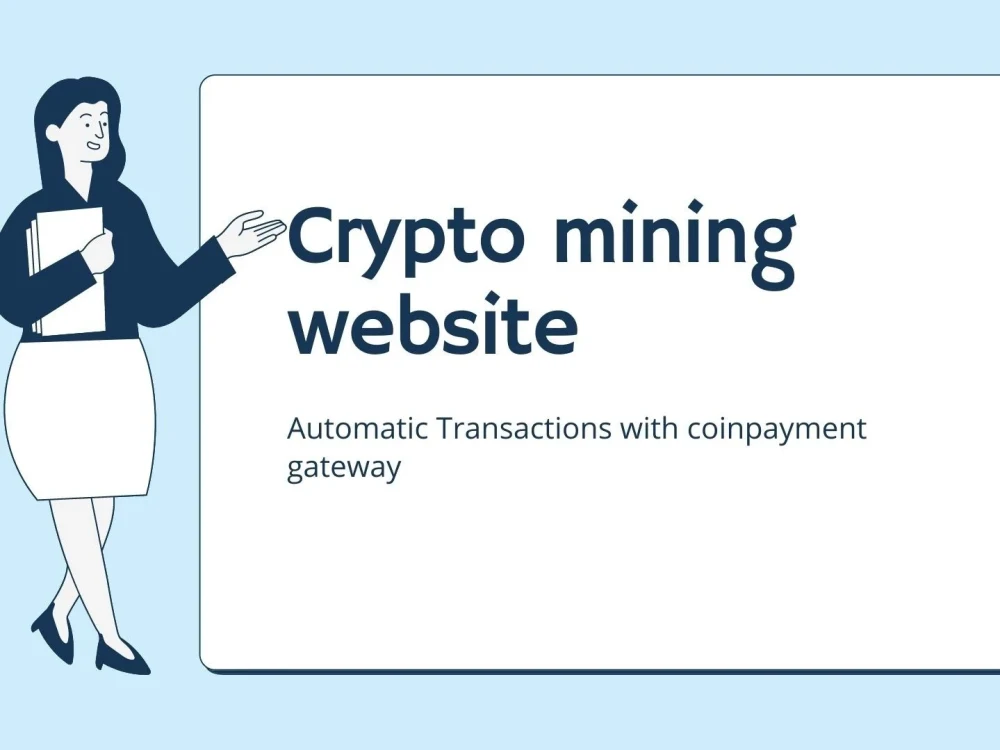 A crypto Mining website | Upwork